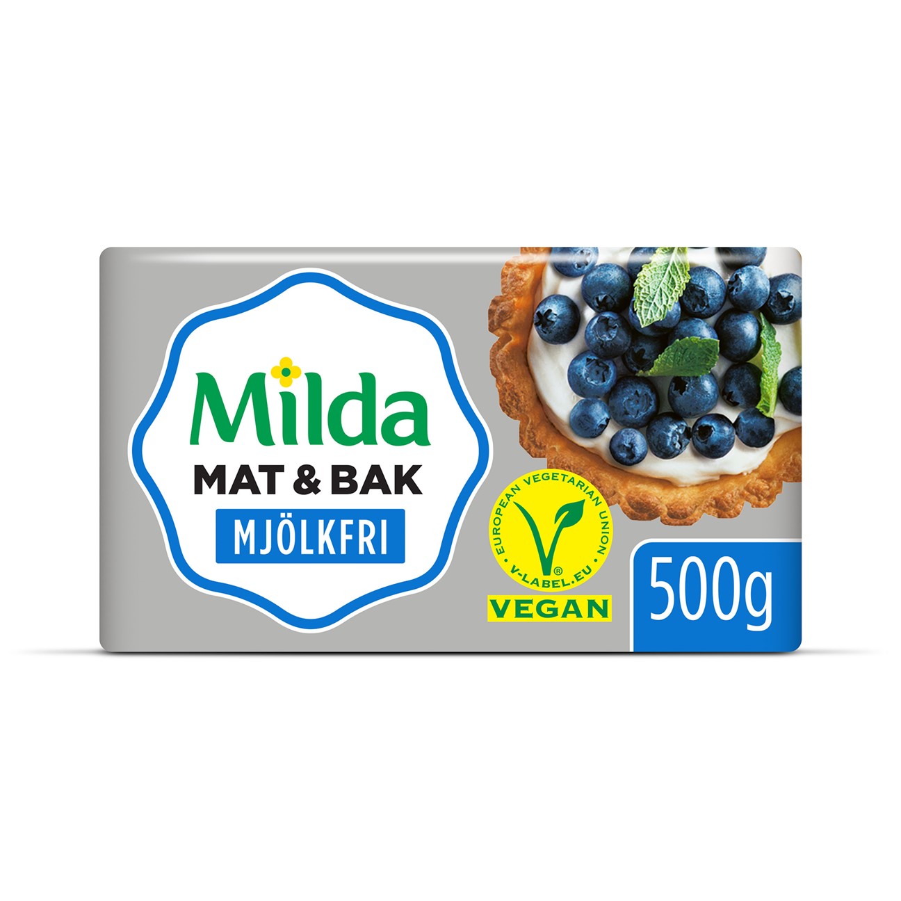 Milda Mat & Bakmargarin Mjölkfri 500g | Laktosfritt/Mjölkfritt